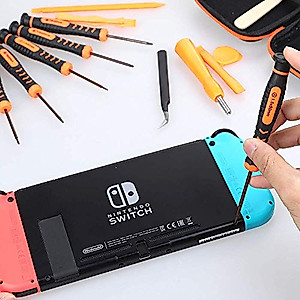Vastar 17Pcs Triwing Screwdriver Set for Nintendo - Full Professional Screwdriver Bit Repair Tool Kit with S2 Steel for Nintendo New 3DS/2DS XL/NES/SNES Classic (2017)/Nintendo NDS/NDS