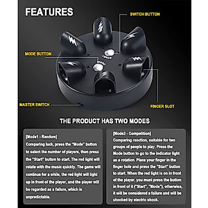 2023 Shock Roulette Party Game,Funny Shock Roulette Gams for Family Game Night,Board Games Family Games for Kids Adults, Lie Detector Test Shock Finger Game for Christmas Birthday Friends Party