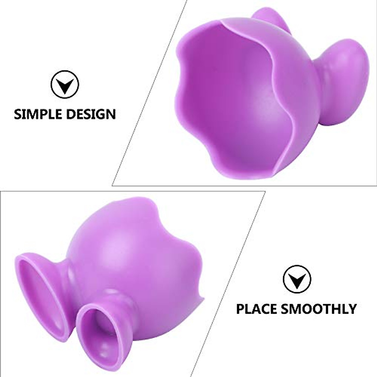 Amosfun 5Pcs Egg Boiled Holder Cups Cup Eggs for- Silicone Egg Cup Holders Boiled Egg Serving Cups (Random Color)