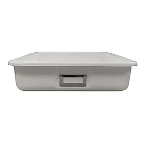 Shirley K'S Storage Trays T142-Tan Storage Tray, 19" L x 12-1/2" W x 4-3/8" H, Tan