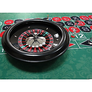 Alabohuke Roulette Mat, 47" X 23.6" Portable Poker Table Top, Casino Style Poker Mat, with Carry Bag for Casino, Party, Home Entertainment