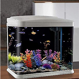 10Pcs Artificial Aquarium Plants, Small Size 2 to 4.5 inch Approximate Height Fish Tank Decorations Home Décor Plastic