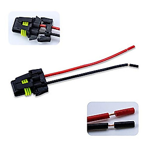 iBrightstar 9005 9006 9012 9145 H10 Female Adapter Wiring Harness Sockets Wire for Headlights Fog Lights