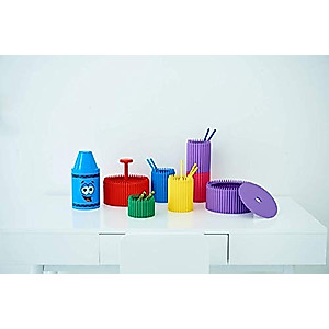 Room Copenhagen 20010214 Crayola Round Storage Box, Razzmatazz, us:one Size