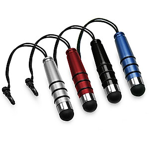 BoxWave Stylus Pen Compatible with Acer ConceptD 7 Ezel (CC715-71) (Stylus Pen Mini Capacitive Stylus, Small Rubber Tip Capacitive Stylus Pen - Jet Black