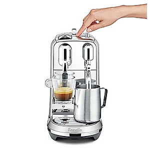 Breville Nespresso Nespresso Creatista Plus Coffee Espresso Machine, Brushed Stainless Steel BNE800BSSUSC