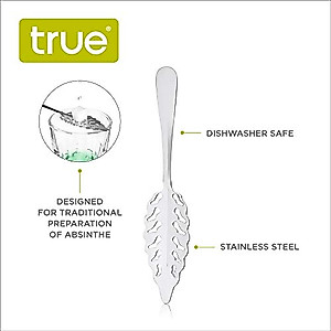 True Sweeten Absinthe Spoon, Absente Slotted Spoon, Stainless Steel & Dishwasher Safe