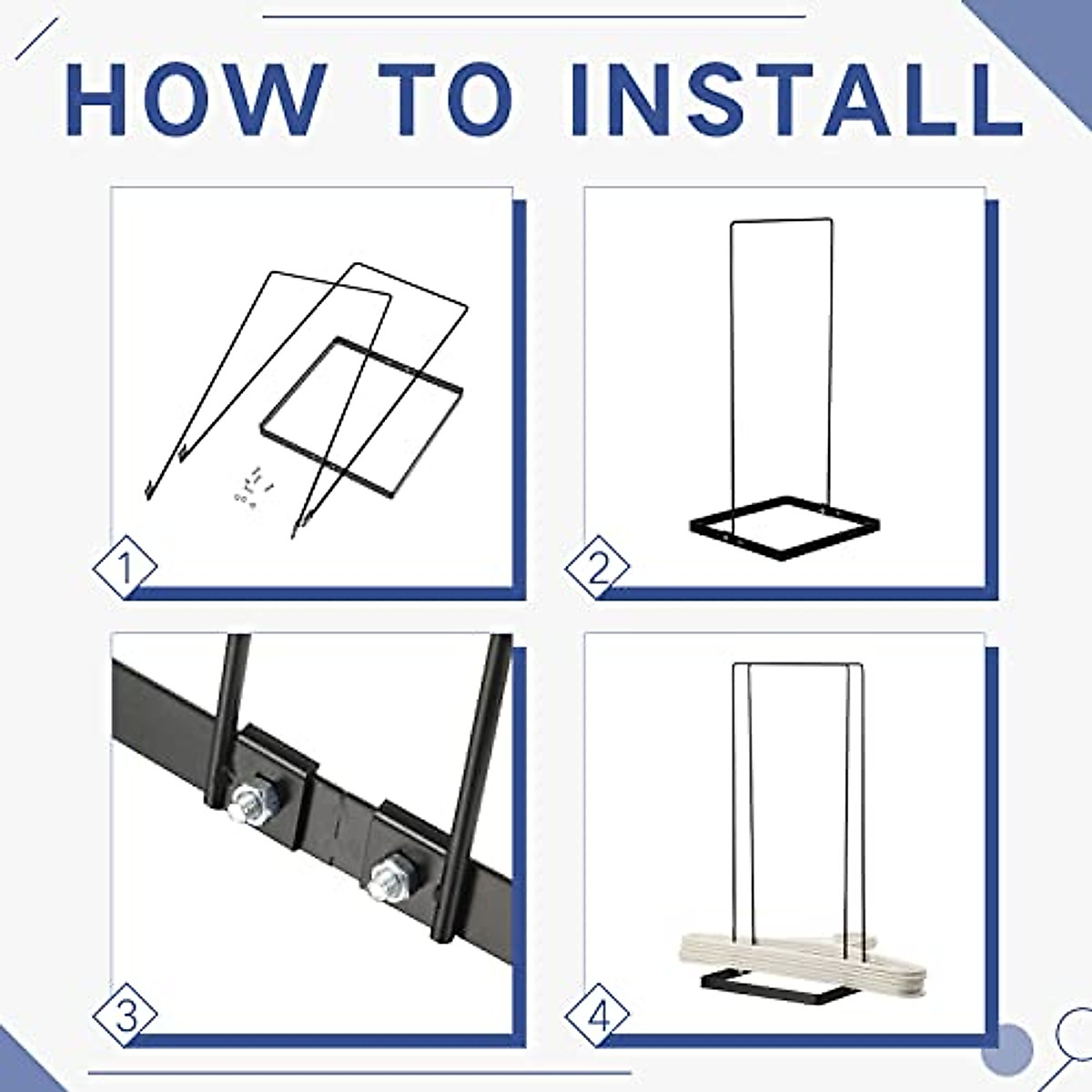 Metal Hanger Storage Organizer Clothes Hanger Holder Portable Hanger Organizer Stacker Sturdy Hanger Storage Rack Coat Clothes Stand Hanger Kids Adult Hanger Caddy for Closet Laundry Room (Black)