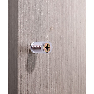 False Front Cabinet Clips, Hosrnovo 4 Pairs with Screws Reinforced Sink Tip-Out Snap for Kitchen Cabinet Drawer Fronts Replace/2 Drawers