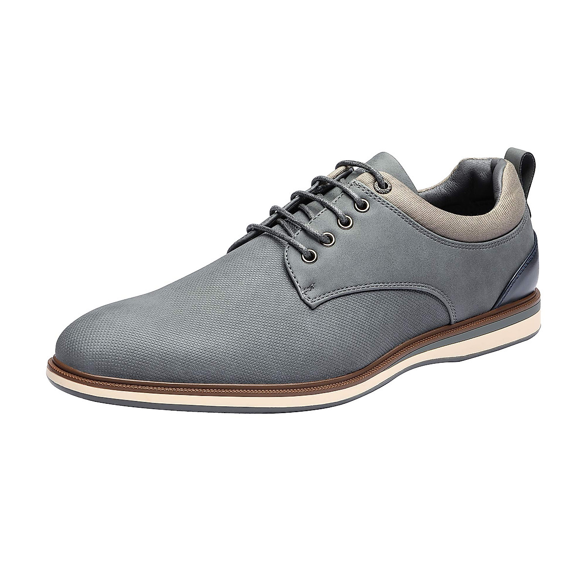 Bruno Marc Men's Grey Dress Shoes Casual Oxford LG19011M 7 M US