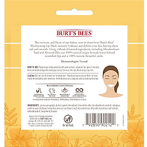 Burt's Bees Lip Masks Easter Basket Stuffers, Ultra Conditioning Lip Care Spring Gift for Women, for All Day Hydration, 100% Natural, Single Use (6 Count)