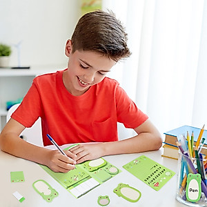 Xqumoi I Just Really Like Frogs Sticky Notes Set, 550 Sheets, Cute Cartoon Frogs Self-Stick Notes Pads Animal Divider Tabs Bundle Writing Memo Pads Back to School Office Supplies Small Gift