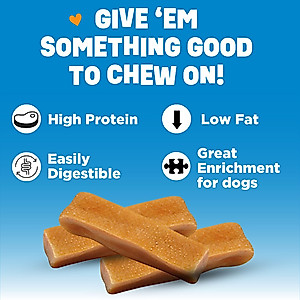 Dinovite YakoSnaks - Himalayan Yak Chews for Dogs - Long Lasting and Low Odor Yak Cheese Dog Chews (Medium/Large Dogs)