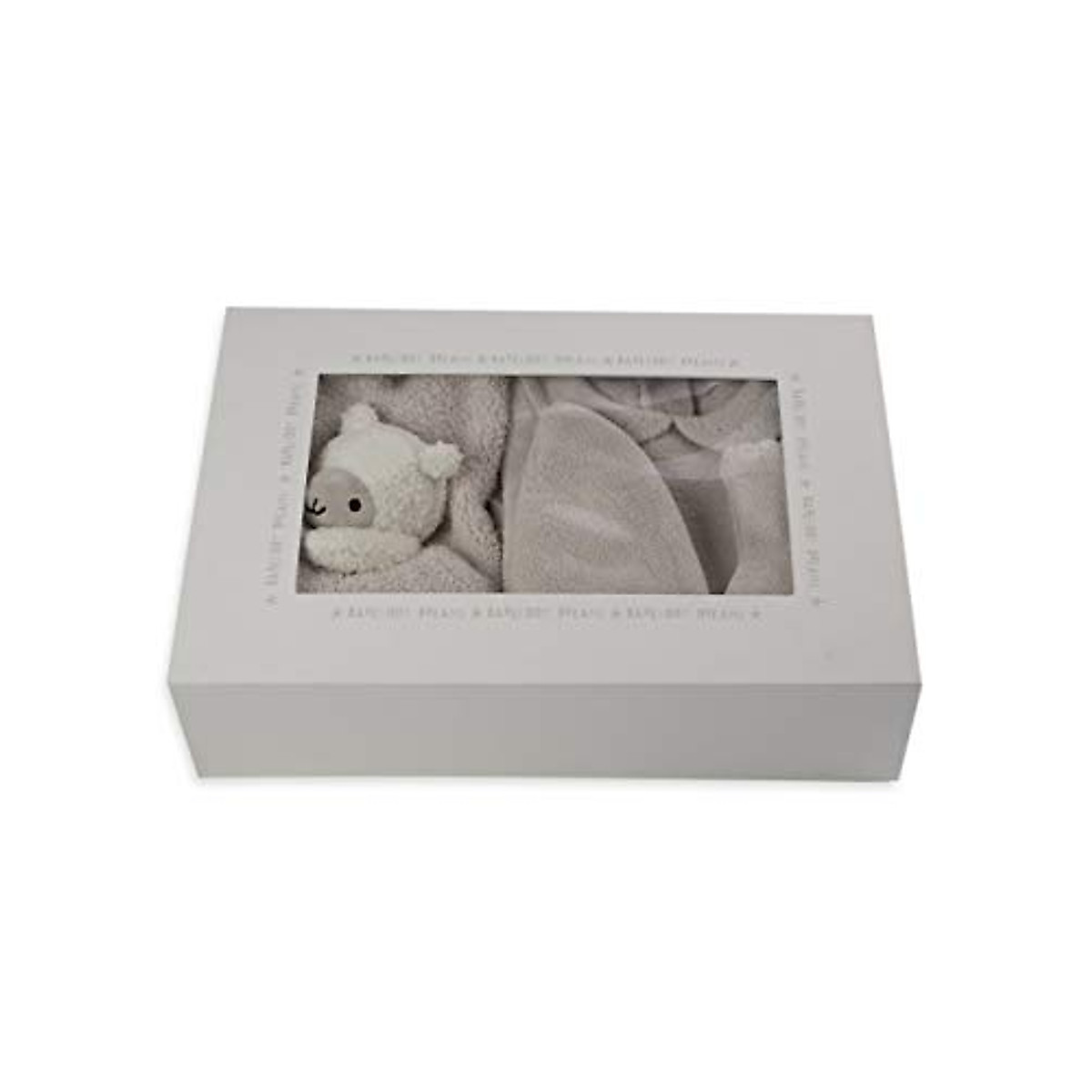 Barefoot Dreams CozyChic Ultra Lite Eyelet Baby Bundle-4 Pcs, Sand Dune, 3-6m