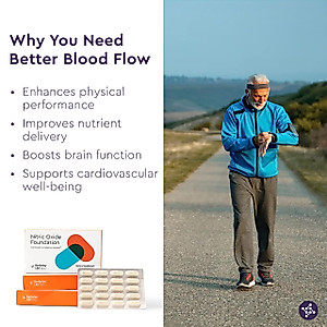 Berkeley Life Professional - Nitric Oxide Booster & Support Supplement with Organic Beetroot Powder - Helps Maintain Healthy Blood Pressure - Support Circulation & Cardiovascular Health - 60 Capsules