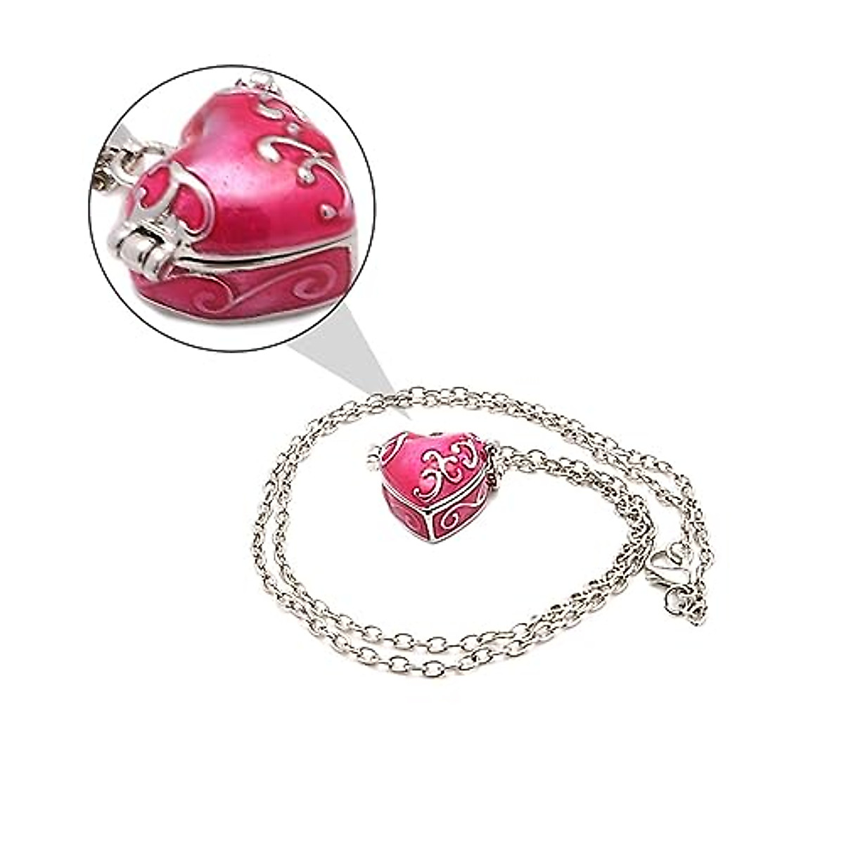 Garneck 3pcs Pets Pet Memorial Hair Locket Hollow Urn Cremation Jewelry Engraved Urn Necklace Ornament Container Ash Locket Remembrance Jewelry Memory Necklace Brass Decorate Copper