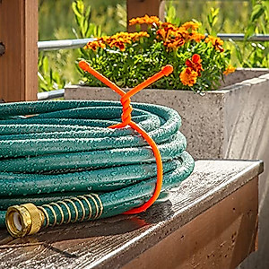 Nite Ize Gear Tie Reusable Rubber Twist Tie 24", 2-Pack, Bright Orange New Packaging