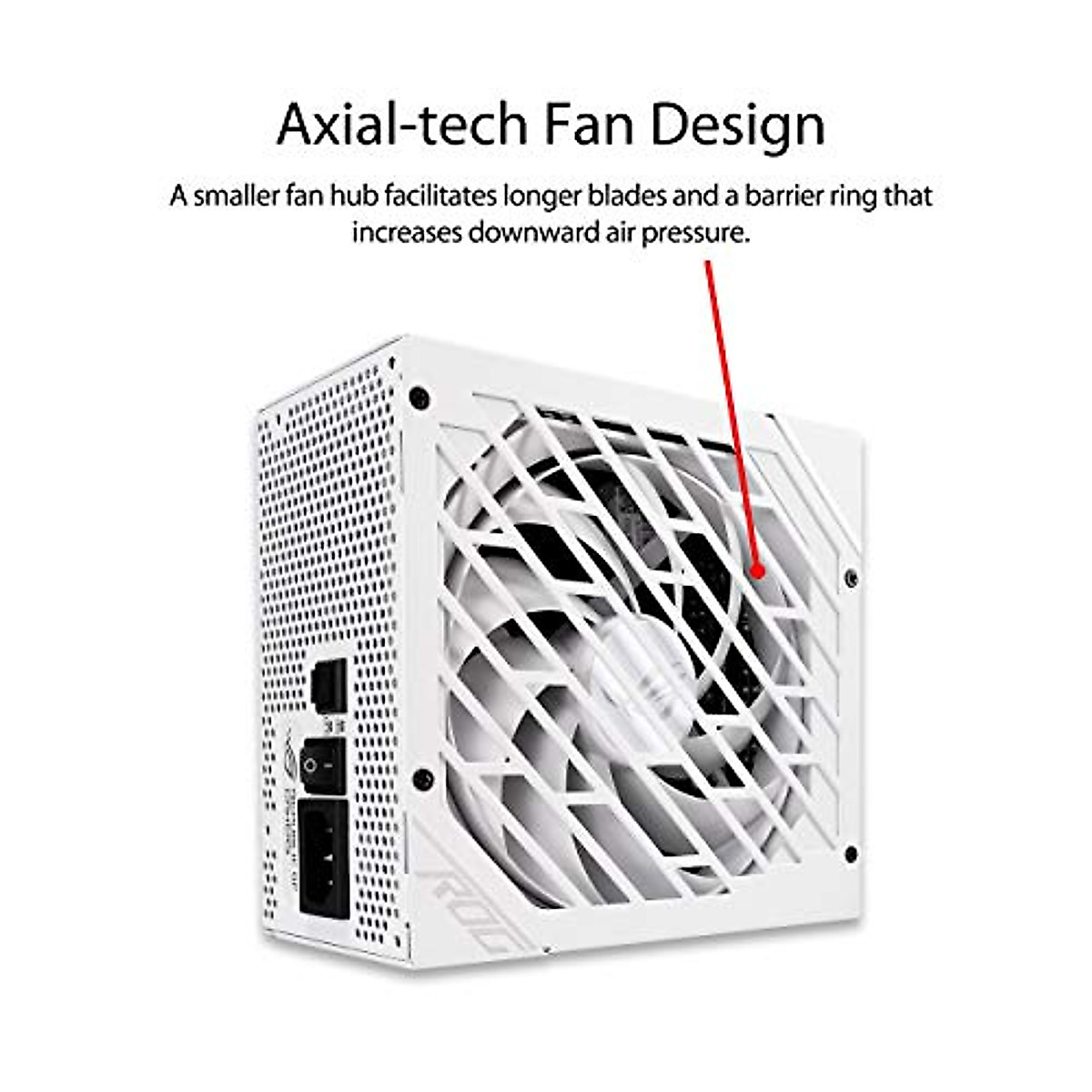 ASUS ROG Strix 850W White PSU - ROG Heatsinks, Axial-Tech Fan, 80 Plus Gold, Fully Modular, 10-Year Warranty