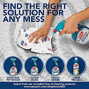 Simple Solution Abzorbitall Pet Mess Absorbent Towels | Multi-Surface Urine & Dog Poop Cleaning Sheets | 12 x 17 | 30 Towels