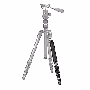 Vanguard VEO3T235CBP Carbon Fiber Travel Tripod with Ball Head, Removeable Pan Handle, and Quick Shoe with Built-in Smartphone Holder