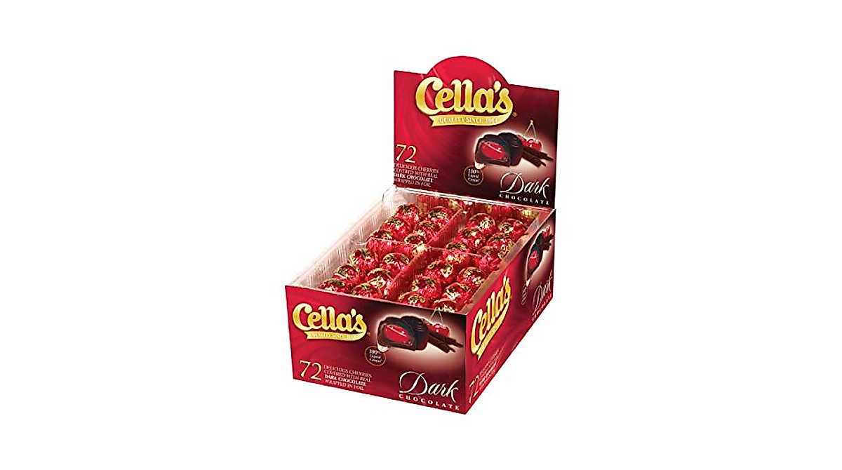 Cella's Dark Chocolate Covered Cherries - Premium Cherry Cordials // 72 ...