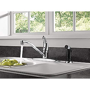 Peerless Single-Handle Kitchen Sink Faucet with Side Sprayer, Chrome P115LF