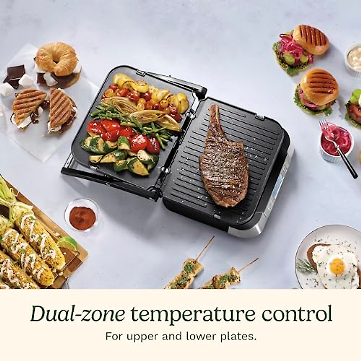 Cuisinart GR-6S Contact Griddler with Smoke-Less Mode