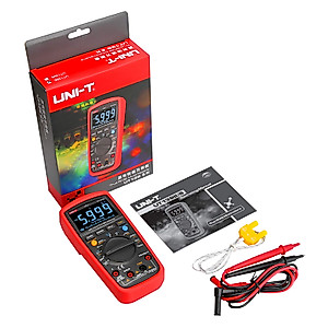 UNI-T True RMS Digital Multimeter UT139S, Auto/Manual Range 6000 Counts NCV LPF/LoZ (ACV) Analog Bar Bandwidth Measures AC DC Voltage AC DC Current Resistance Capacitance Frequency Temperature Duty Cy