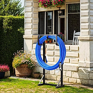Coonoor Garden Hose Holder, Freestanding Water Hose Holder for Outside, Reinforced Garden Hose Storage Rack for Lawn & Yard