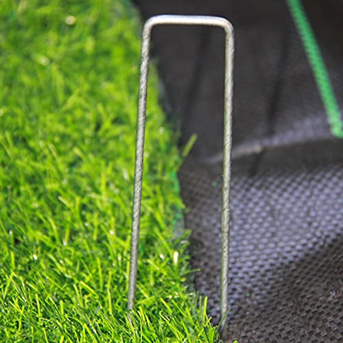 MTB 50 Pack 8" Galvanized Sod Staples - Garden Pins & Stakes