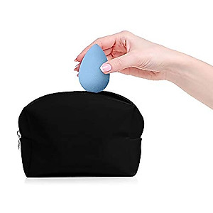 Zenda Naturals Makeup Sponge - Set of 5 Beauty Blender Sponges, Applicator for Face Powder, Foundation, Liquid Cosmetics, Cream, Primer - Egg-Shape Blending Wedges for Flawless Techniques