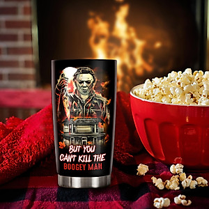 KERAOO Halloween Tumbler 20oz, Horror Tumbler, Gift for Men Women, Halloween Mug, Halloween Cup, Halloween Decoration (The Boogey Man)