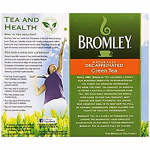 Bromley Naturally Decaffeinated Green Tea 48 ct