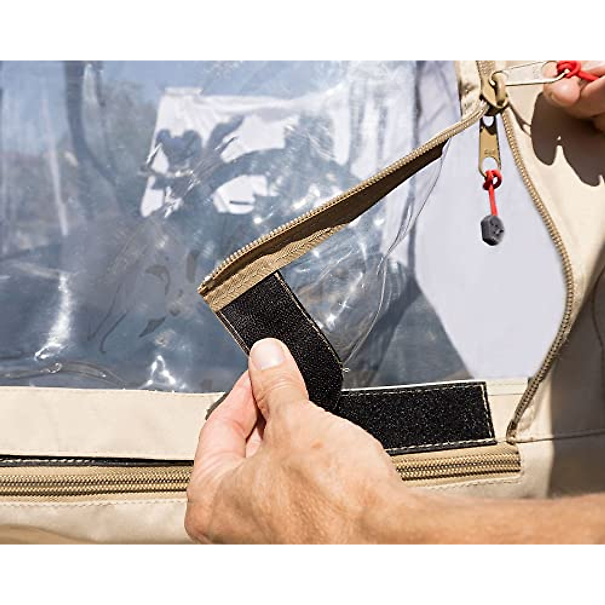 Greenline Golf Cart Enclosure Eevelle USA | Golf Car Cover | All Weather Windproof Waterproof Rain Cover | 2 or 4 Passenger Durable Golf Cart Cover