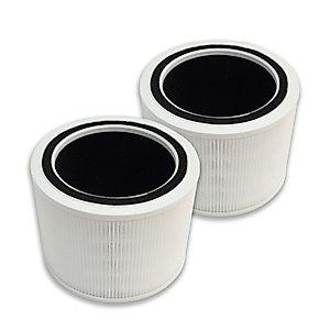 PUREBURG Core 200S-RF Replacement Filters Compatible with Levoit Core 200s Air Purifier,2-Pack H13 HEPA 4-Stage Filtration Activated carbon Air Clean Dust VOCs Odor