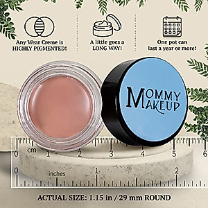 Mommy Makeup Waterproof Cream Eyeshadow | Any Wear Creme in Nudetrality (A Matte Warm Nude) for Eyes, Cheeks & Lips | Ultimate Multi-tasking Cream to Powder Eye Shadow
