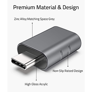 Syntech USB C to USB Adapter Pack of 2,USB C to USB3.0 Female Adapter Compatible with iPhone 15 MacBook Pro Air, other Type C or Thunderbolt Devices