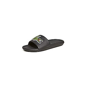LacosteMensCroco Slide SandalBlack/Green10