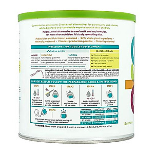 (4-Pack) Else Plant-Based Complete Nutrition Drink for Toddlers, 22 Oz., Dairy-Free, Soy-Free, Corn-Syrup Free, Gluten-Free, Non-GMO, Whole plants Ingredients, Vitamins and Minerals for 12 mo.+, Vegan, Organic