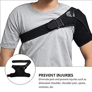 EXCEART Adjustable Shoulder Shield Shoulder Wrap Brace Shoulder Guard Brace Arm Immobilizer Sleeve Athletic Supporters for Men Shoulder Protection Brace Man SNR Supplies Cuff