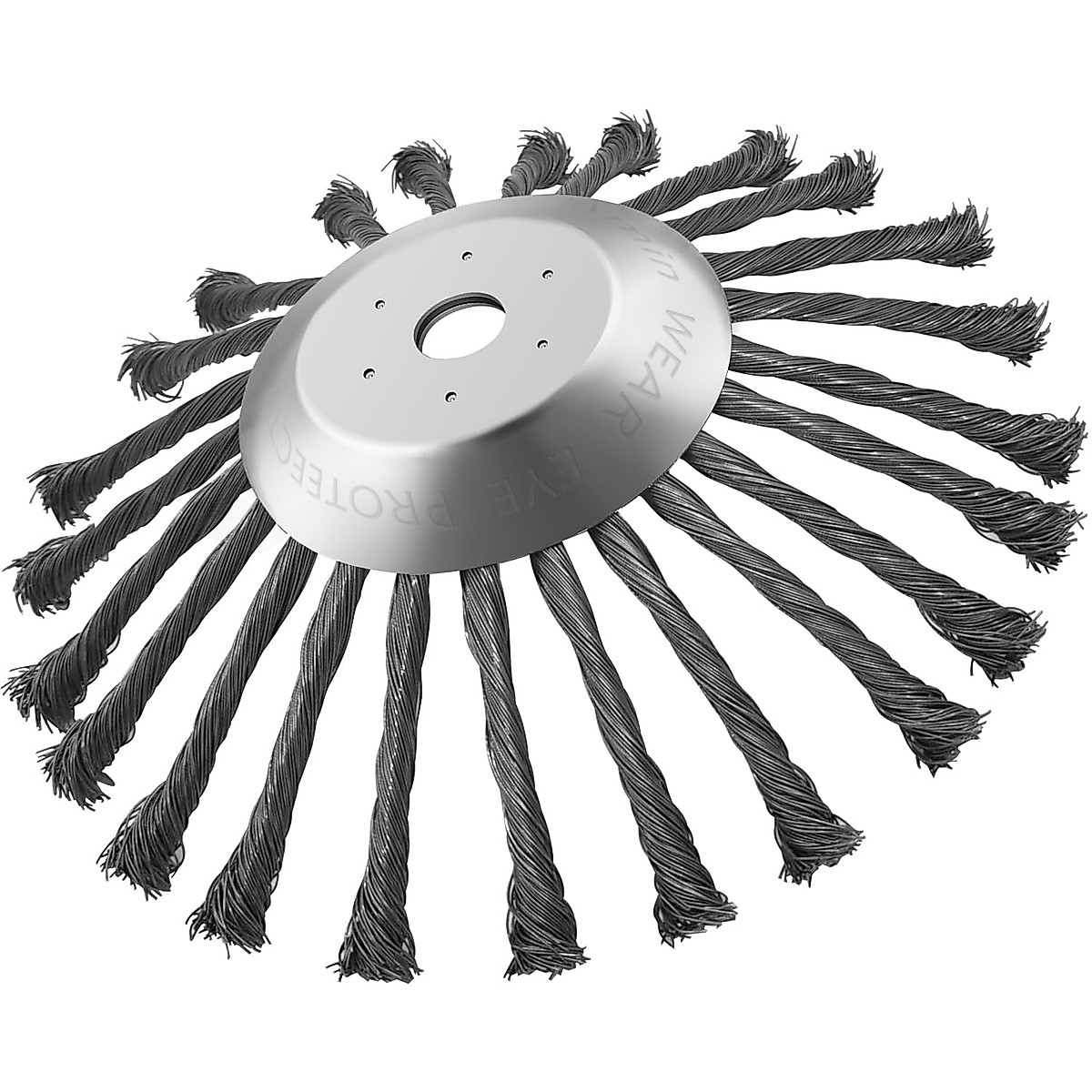 NeJesZoe 10 inch Unbreakable Steel Wire Weed Brush Cutter Trimmer Head,Lightweight Wired Trimmer Blade for Weed Trimmer,Wired Weed Trimmer Attachments Head (Adapters not Included)