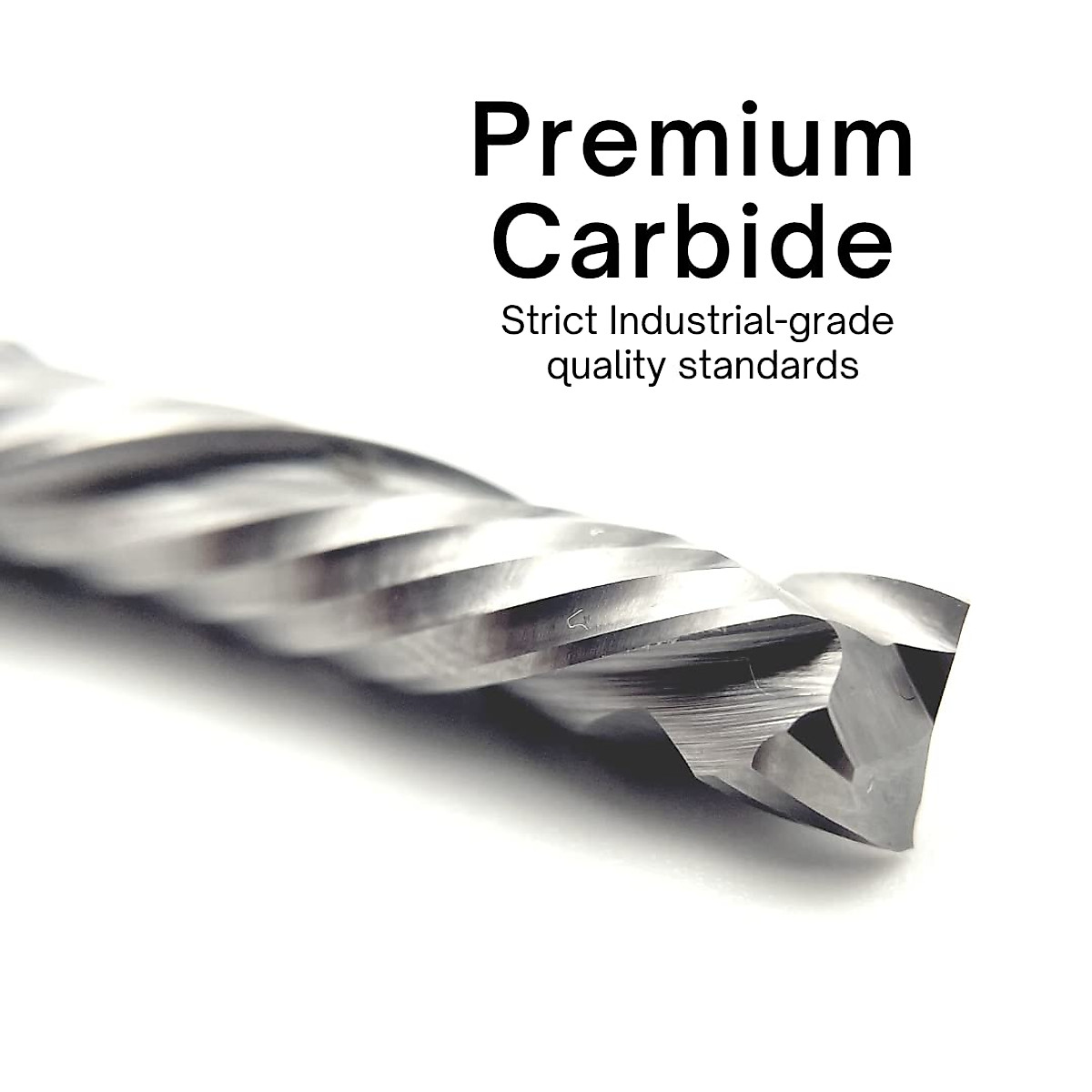 ROUTYBITS - 1/4 Diameter, Compression Cut Bit, 1/4 in Dia Shank, 1 inch Cut Length, Solid Carbide, Spiral Endmill, CNC Router Bits