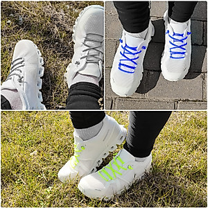 NDTEZUGT 3 Pairs Elastic Shoe Laces Replacement Laces for Running Shoes,Stretch Oval Shoe Strings Replacement Shoestrings for Sneakers,No Tie Shoe Laces for Kids and Adults (Black*2+White*1)