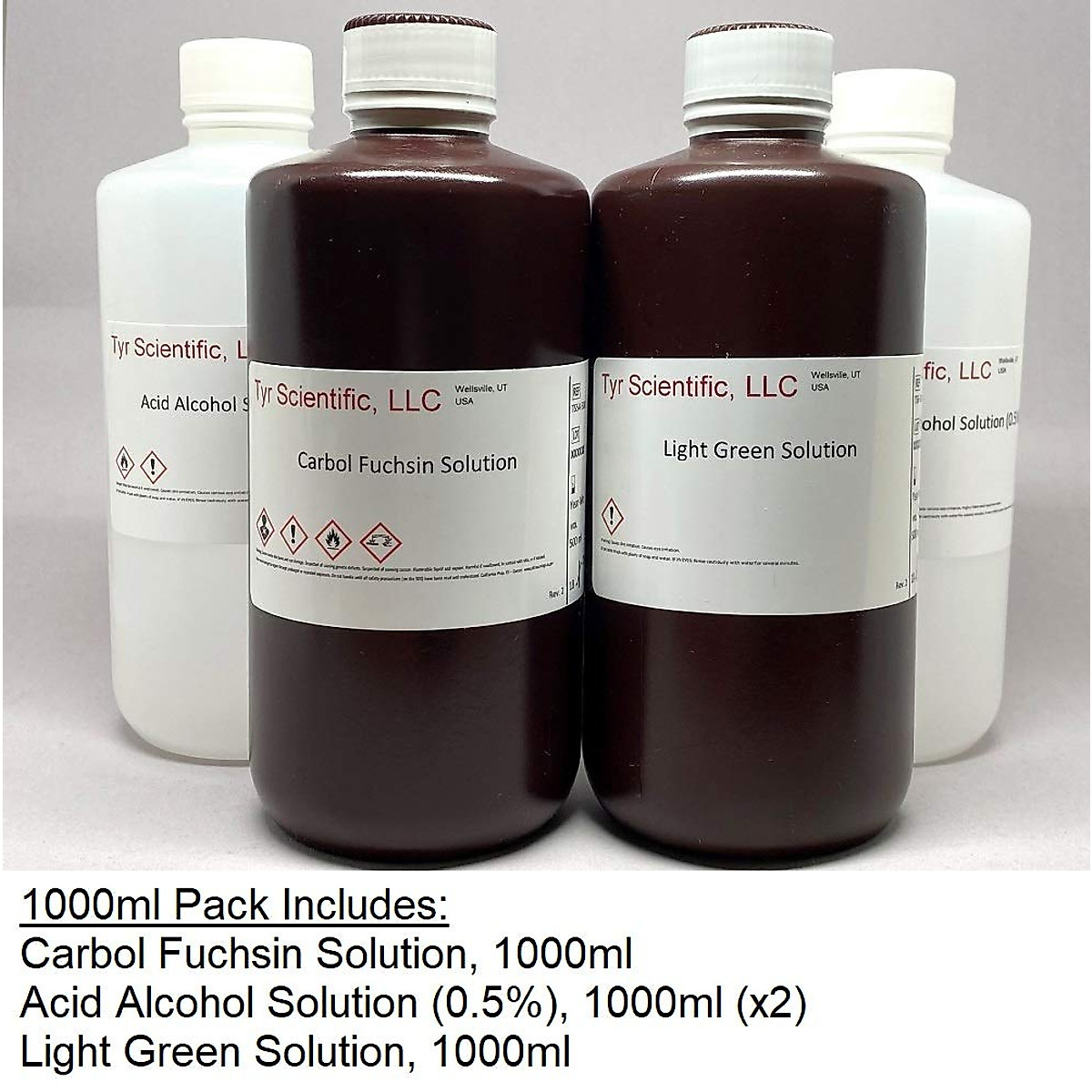 Acid Fast Bacteria (AFB) Stain Pack, 1000ml