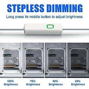 MY BEAUTY LIGHT LED Vanity Lights, 6000K Dimmable Daylight White Vanity Mirror Lights, 6.56FT Bright Makeup Light, ELT Approval 24V Stick on Lights for Bathroom Mirror, Full Length Mirror, Wall Mirror