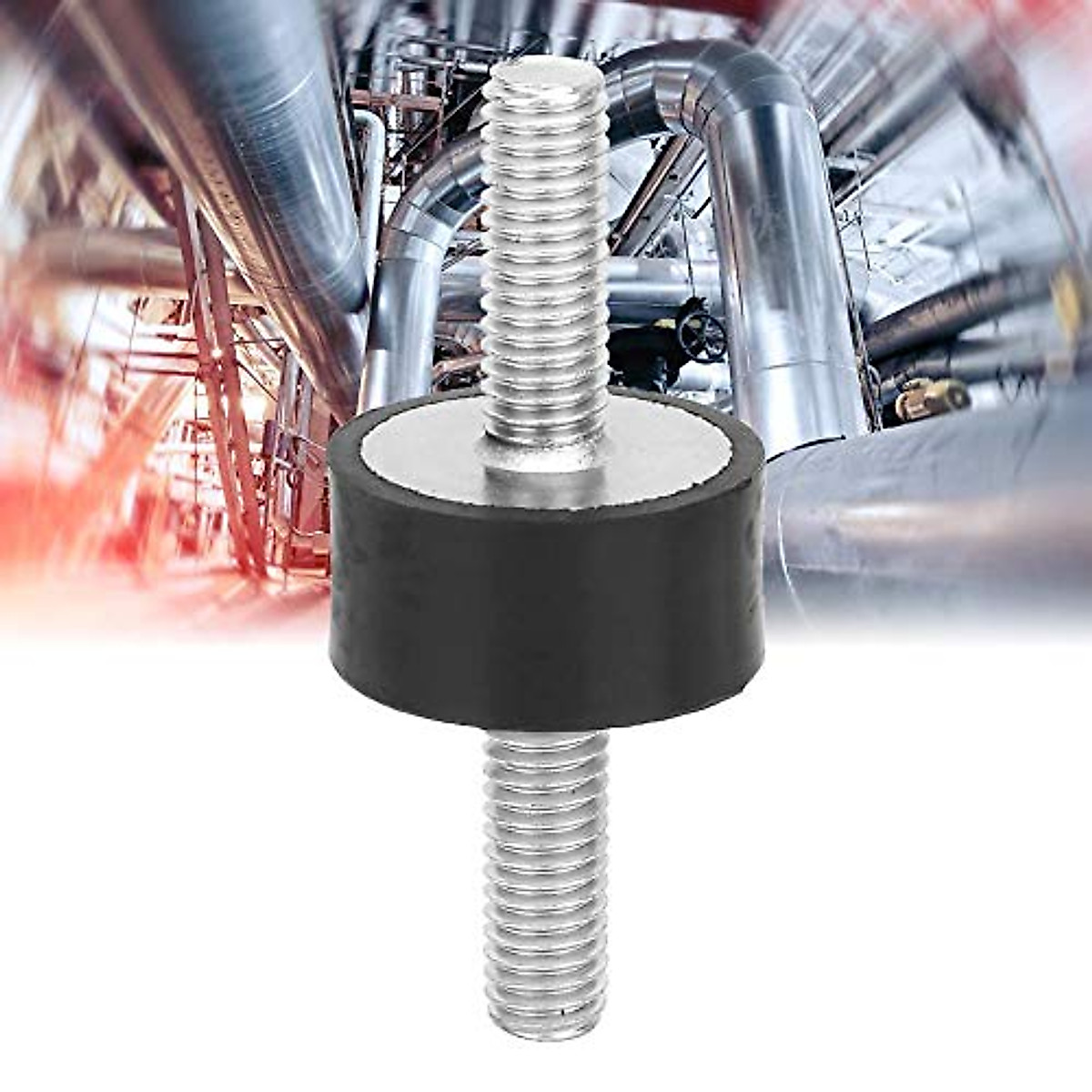4pcs M6 Anti-Vibration Rubber Isolator Mounts with 2 Threaded Studs Shock Double Ends Screw Vibration Damping Mounts Silent Block Damper Car Boat Bobbins(VV20*10 M6*18)