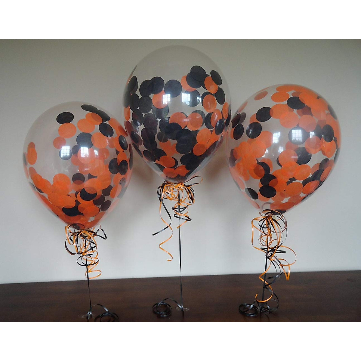 Black Confetti 1 inch Biodegradable Confetti Filled Balloons or Table Party Decoration 5000 pcs
