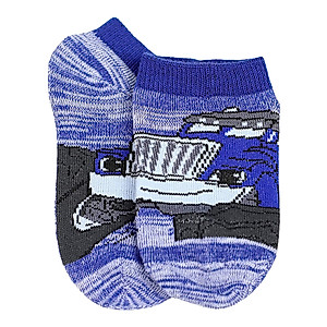 Nickelodeon Blaze and the Monster Machines Boys Toddler 5 Pack No Show Socks (Medium (Sock 6-8), White/Multi)