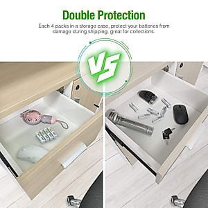 EBL 10 Counts AA Batteries 2500mAh 1.2V High Performance Precharged Ni-MH AA Rechargeable Batteries