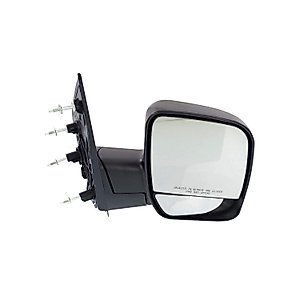 Kool Vue Right Manual Door Mirror Compatible With Ford E-350 Super Duty 2002-2008 Without Puddle Lamp Textured